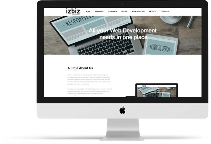 Web Design by Izbiz, Magento & Wordpress - Deeside, Flintshire, Chester ...